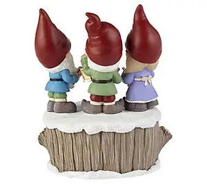 PRECIOUS MOMENTS Here We Gnome A-caroling Music Al Figurine