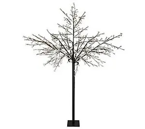 NORTHLIGHT 8' Cherry Blossom Tree Multi-functio N Led Lights - One-color