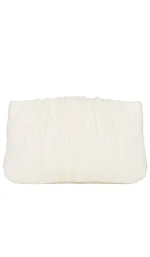 LOEFFLER RANDALL Brit Flat Pleated Pouch - Pearl