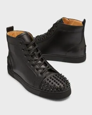 CHRISTIAN LOUBOUTIN Lou Spikes High-top Sneakers