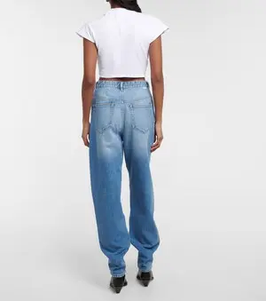 Isabel Marant Étoile Zineae Cotton Jersey Crop Top - White