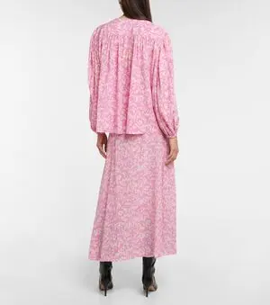 Isabel Marant Étoile Brunille Silk-blend Chiffon Blouse