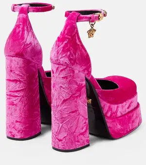 Versace Medusa Aevitas Platform Pumps - Pink