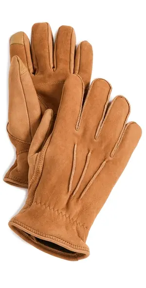 UGG Leather Gloves - Chestnut