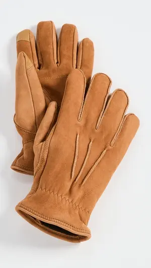 UGG Leather Gloves - Chestnut