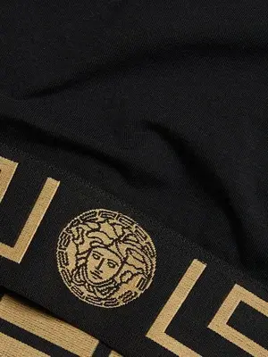 Versace Icon Logo Cropped Tank Top