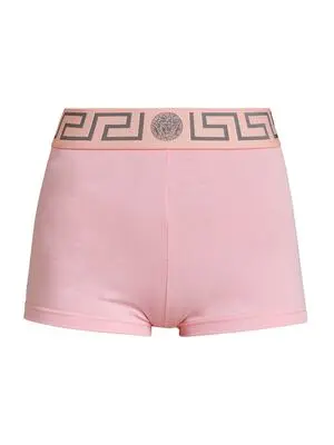 Versace Icon Elasticized Logo Shorts Pale Pink