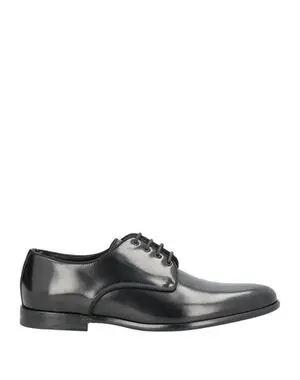 Dolce & Gabbana Lace-up Calfskin Derby Shoes - Black