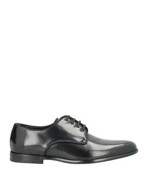 Dolce & Gabbana Lace-up Calfskin Derby Shoes - Black