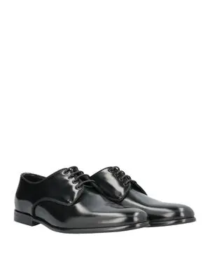 Dolce & Gabbana Lace-up Calfskin Derby Shoes - Black