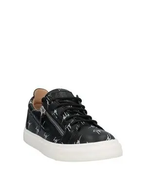 GIUSEPPE ZANOTTI Low-top Leather Sneakers - Black
