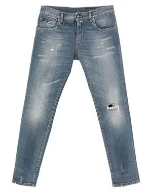 Dolce & Gabbana Cotton-blend Tapered Jeans With Calfskin Detail