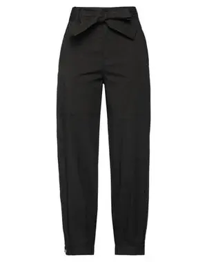 MERCI Cotton-blend Straight Leg Pants - Black