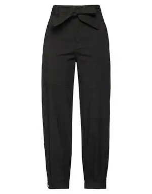 MERCI Cotton-blend Straight Leg Pants - Black
