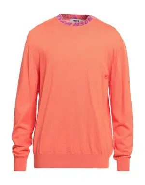MSGM Virgin Wool Sweater - Orange