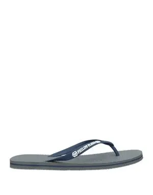 Philipp Plein Rubber Thong Sandal - Blue