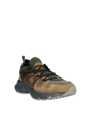 TOD'S Leather And Textile Sneakers - Green