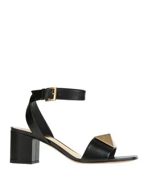 Valentino Garavani Studded Leather Sandals - Black