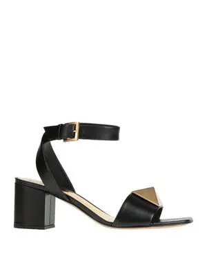 Valentino Garavani Studded Leather Sandals - Black