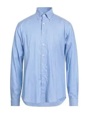 MAISON MARGIELA Man Shirt White Size 15 Cotton Sky Blue
