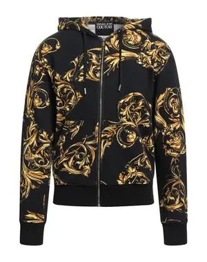 Versace Sweatshirt With Signature Print - Black