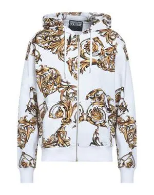 Versace Sweatshirt With Signature Print White