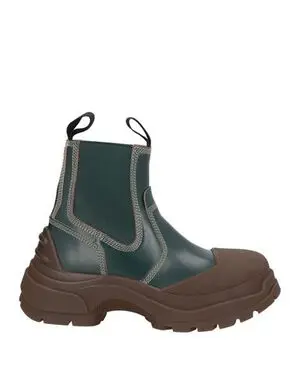 MAISON MARGIELA Leather Ankle Boots - Green