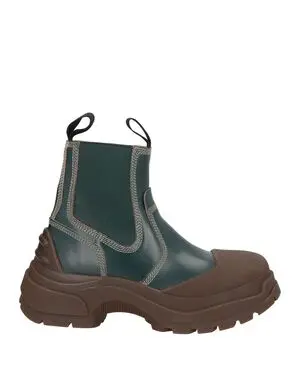MAISON MARGIELA Leather Ankle Boots - Green
