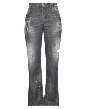 Dsquared2 Straight-leg Jeans With Distressed Details - Black