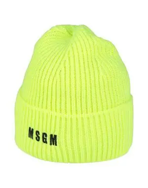 MSGM MSGM Knitted Beanie Yellow