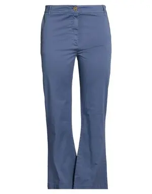 MANILA GRACE Cotton Stretch Gabardine Bootcut Pants