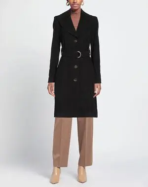 MARCIANO Belted Flannel Coat