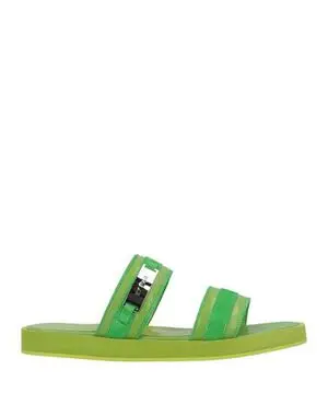 By Far Leather Sandals - Green