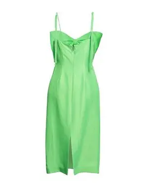 MSGM Midi Dress Lime Size Viscose