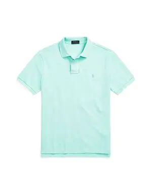 Polo Ralph Lauren Man Polo Shirt Charcoal Size S Cotton Light Green