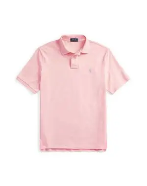 Polo Ralph Lauren Man Polo Shirt Charcoal Size S Cotton Light Pink