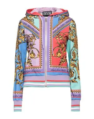 Versace Signature Print Hooded Sweatshirt