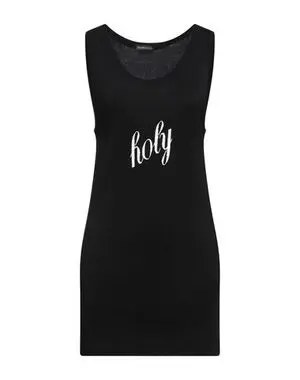 ANN DEMEULEMEESTER Tank Top With Print - Black