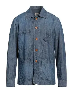 MANUEL RITZ Denim Shirt Size Cotton, Elastane