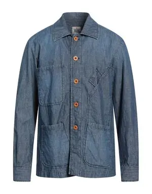 MANUEL RITZ Denim Shirt Size Cotton, Elastane
