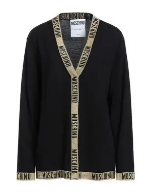 Moschino Couture Sky Virgin Wool Cardigan Black