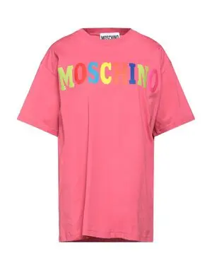 Moschino Logo-print Organic Cotton T-shirt - Fuchsia