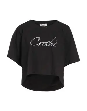 CROCHÈ Logo-print T-shirt - Black