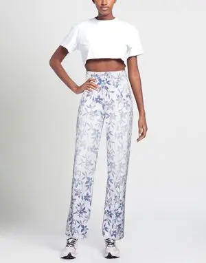 Isabel Marant Étoile Cotton Floral Straight Leg Jeans
