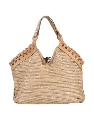 GIANNI CHIARINI Perforated Leather Shopper With Detachable Pouch Camel