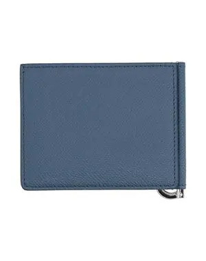 MAISON MARGIELA Man Wallet White Size - Cow Leather Blue