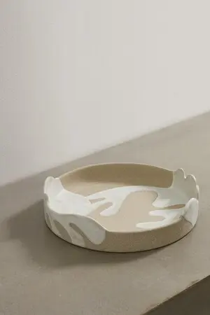 MARLOE MARLOE Net Sustain Dasa Stoneware Tray - Neutrals