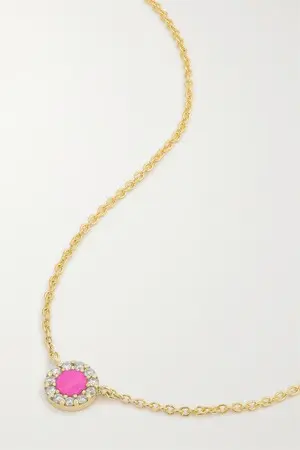 DIANE KORDAS Evil Eye Diamond Necklace
