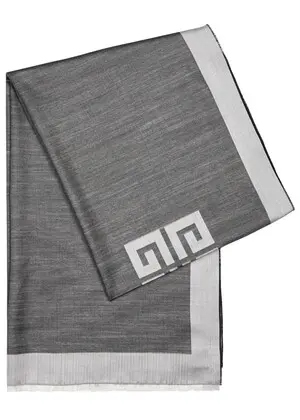 Givenchy Logo-jacquard Silk-blend Scarf