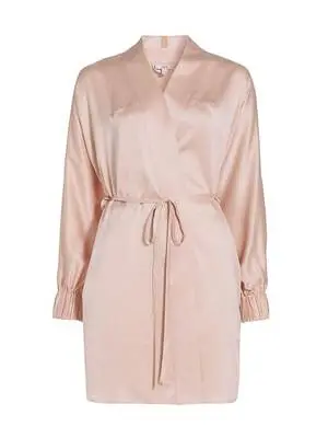 Lunya Washable Silk Robe Delicate Pink